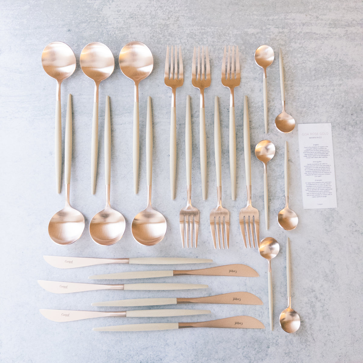 Cutipol GOA Rose Gold 24pcs – Ema's Table