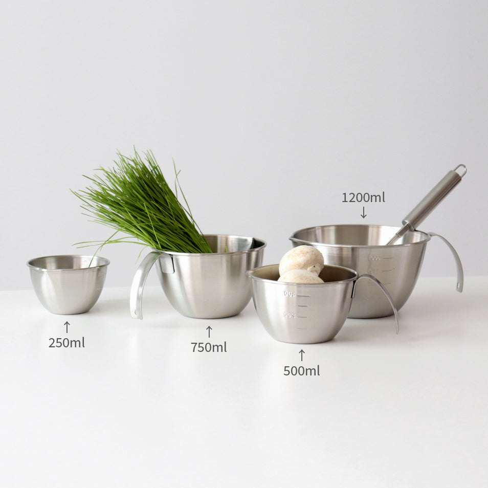 Stainless Steel Measuring Mixing Bowl – Ema's Table