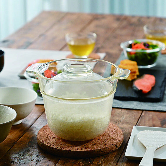 Microwavable Glass Rice Pot – Ema's Table
