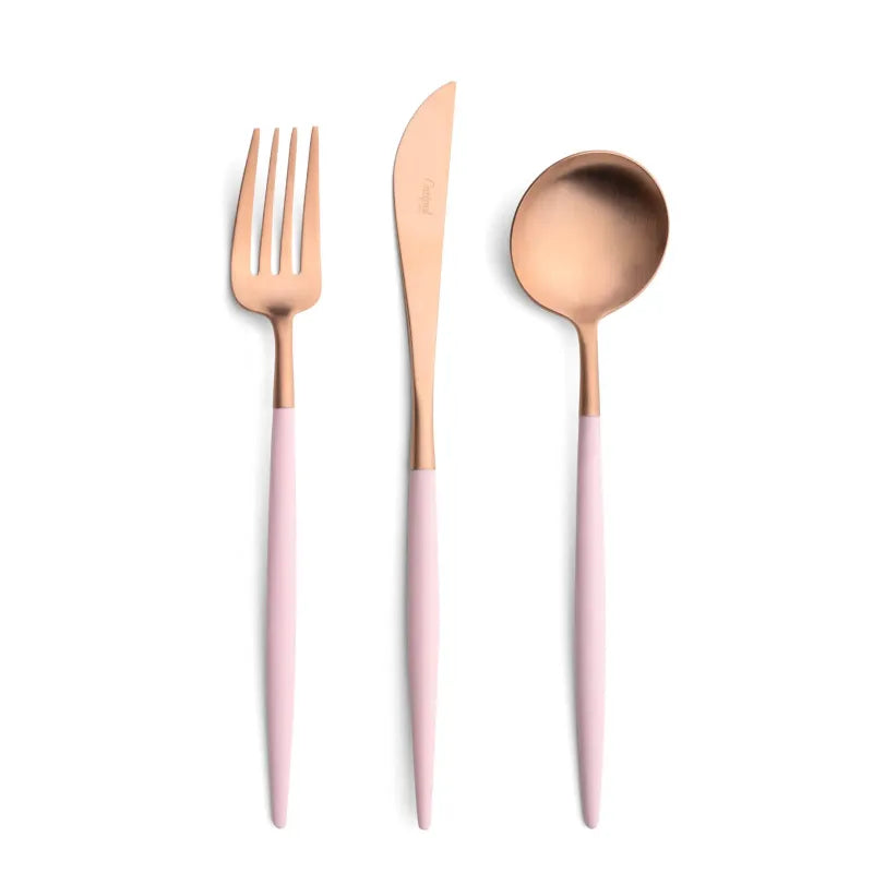 Cutipol GOA Rose Gold Flatware 3pcs – Ema's Table