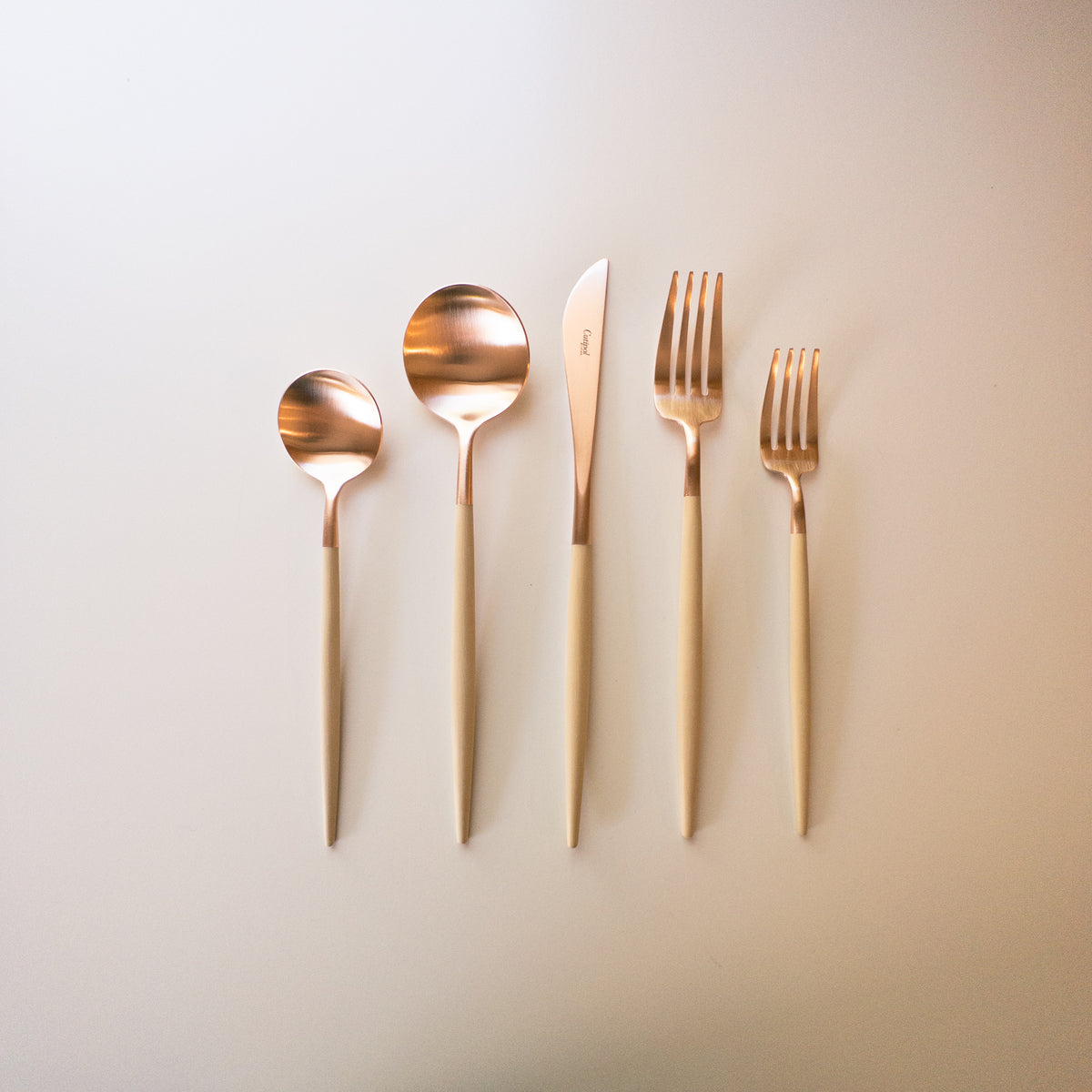 Cutipol GOA Rose Gold 5pcs Flatware Set – Ema's Table