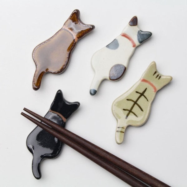 Back View Cat Chopstick Rest – Ema's Table