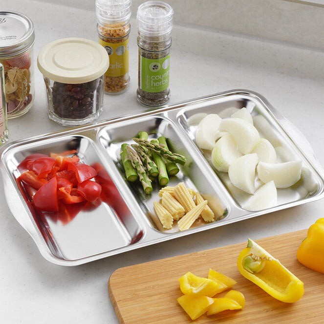 Stainless Steel Food Preparing Plate – Ema's Table