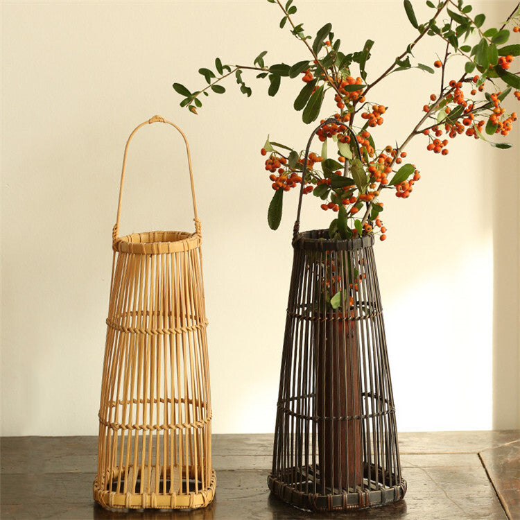 Bamboo Basket Vase – Ema's Table