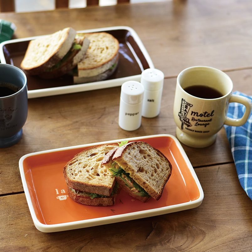 Parisien Orange Bread Plate 9.5" – Ema's Table