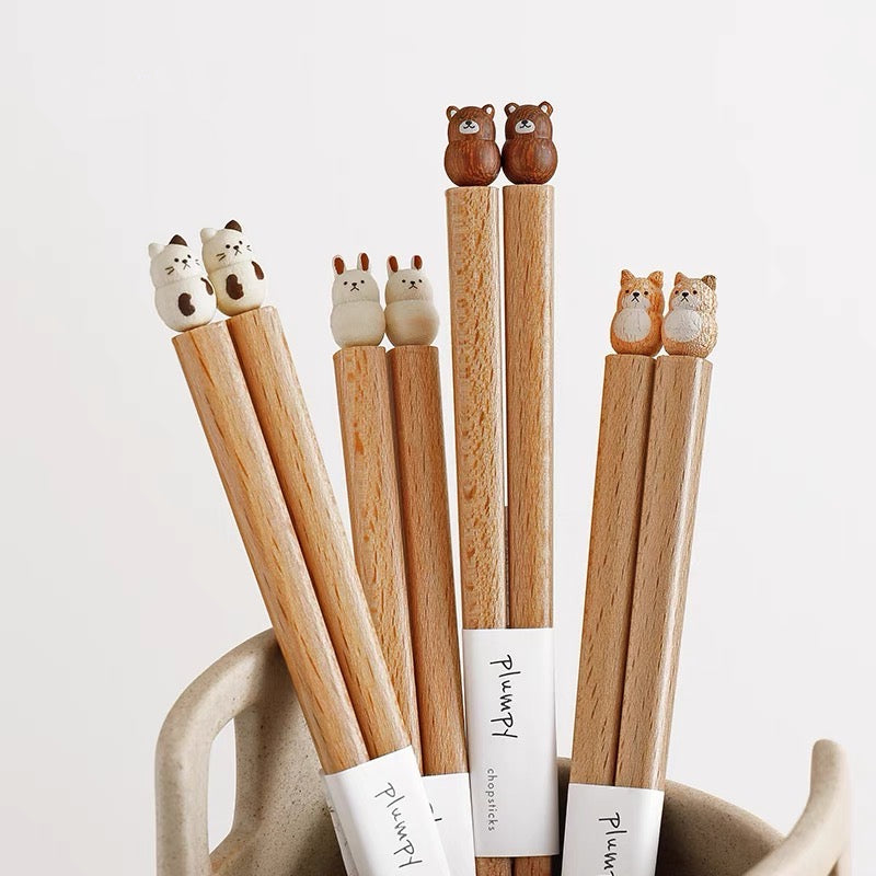 Animal Wooden Chopsticks – Ema's Table