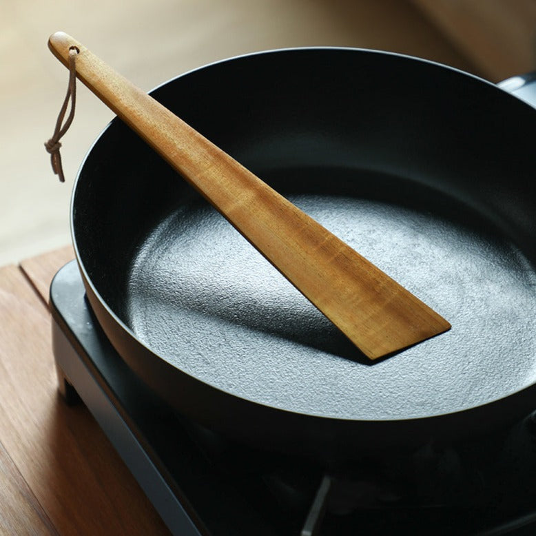 Teak Wood Flat Spatula – Ema's Table