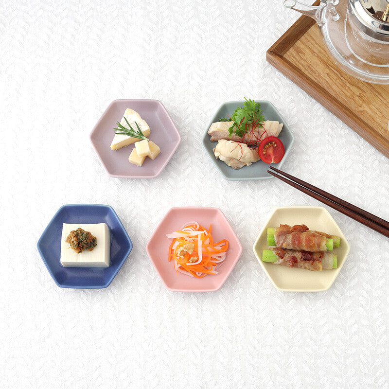 Colorful Hexagonal Mini Dish 3.5" – Ema's Table