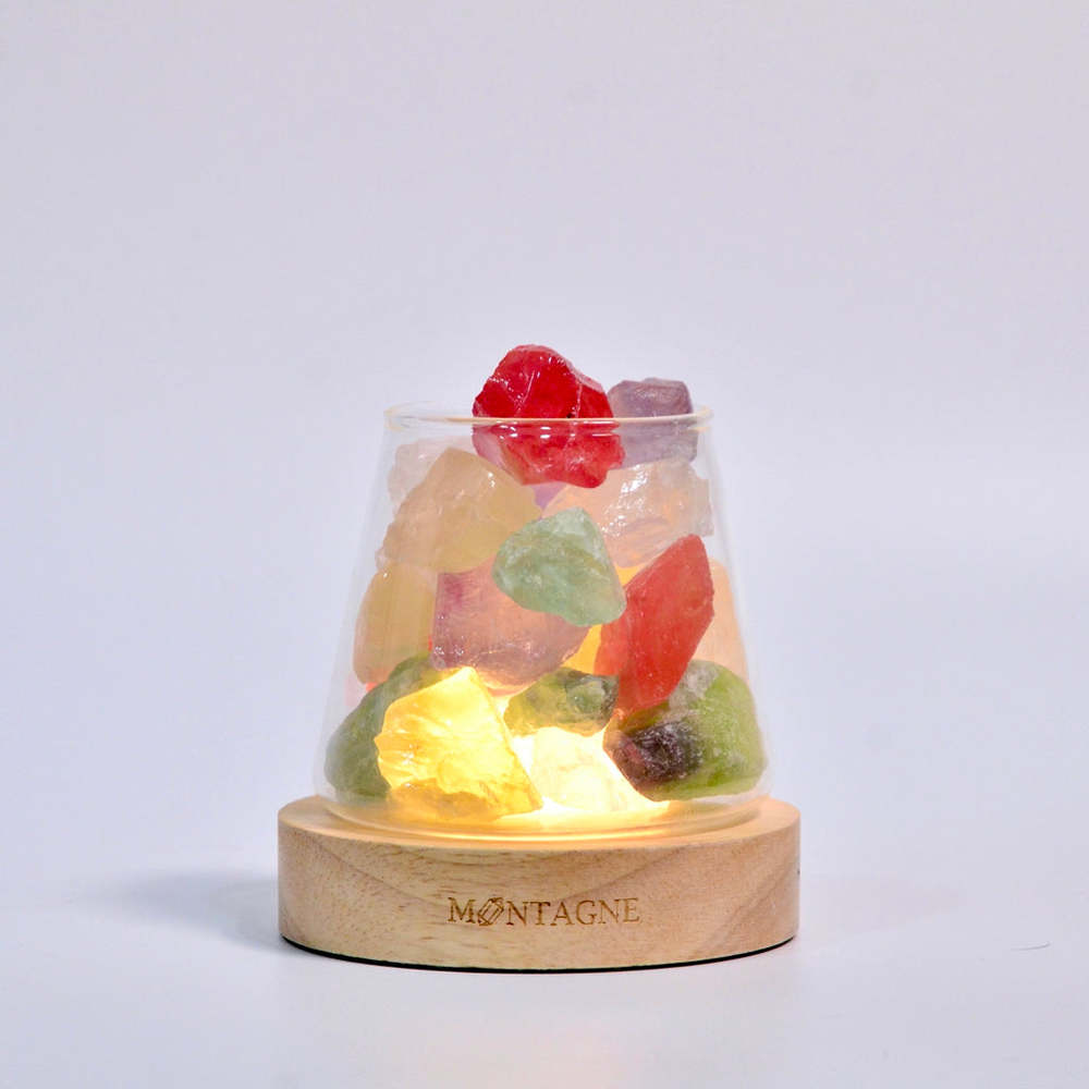 Mixed Color Crystal with Light Base – Ema's Table