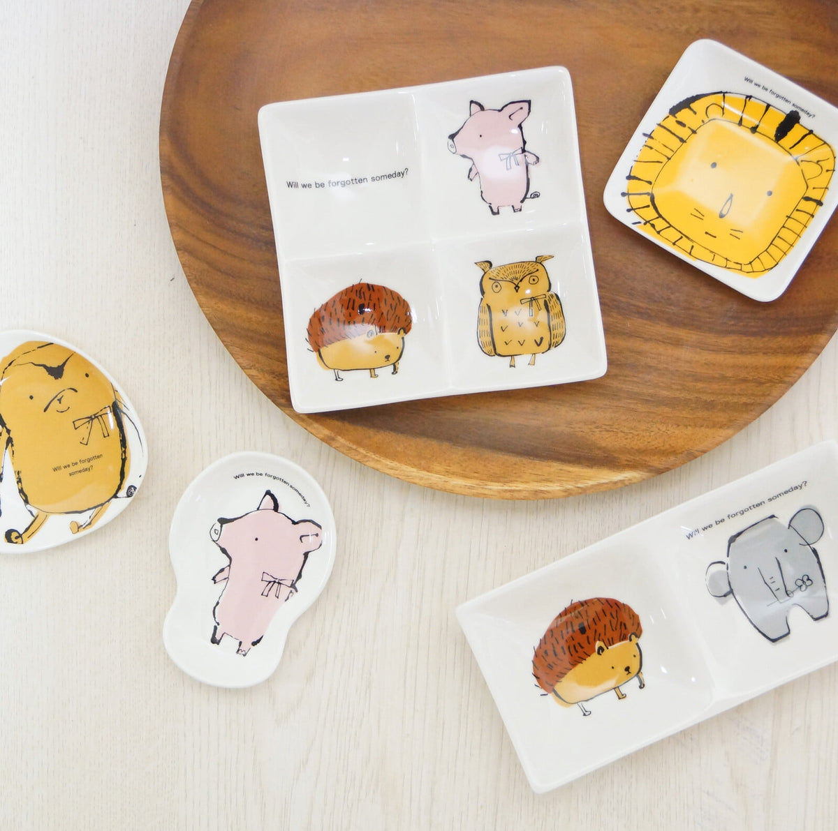 Cartoon Animal Divided Plate 5" & 6.5" – Ema's Table