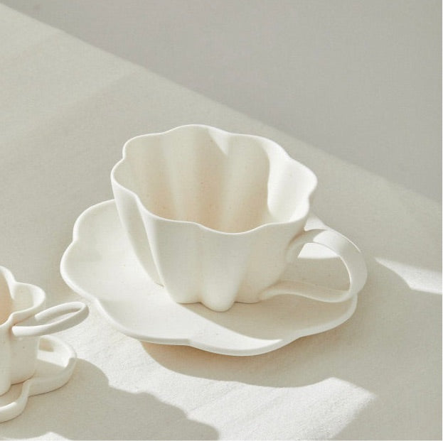 Flower Shape Cup & Saucer – Ema's Table
