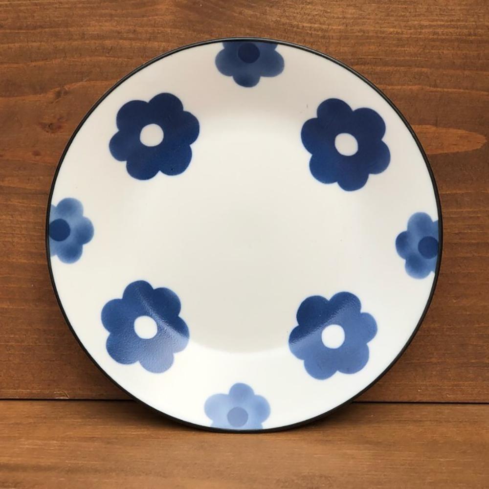 Blue Pearl Flower Plate 6" – Ema's Table
